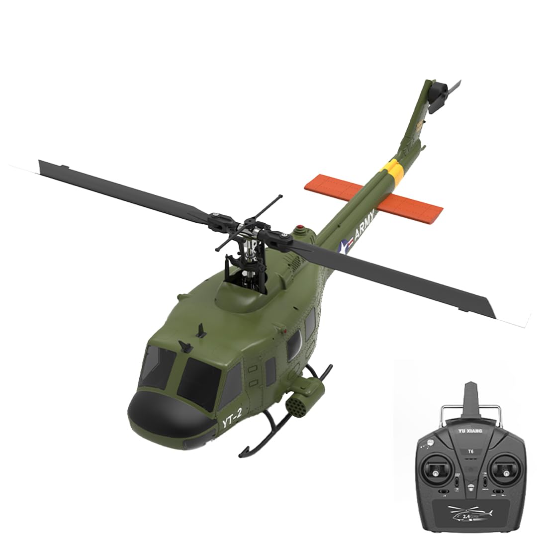 Amazon.com: ConGamefun 6CH RC Helicopter Model，YUXIANG F07 1/34 Scale ...
