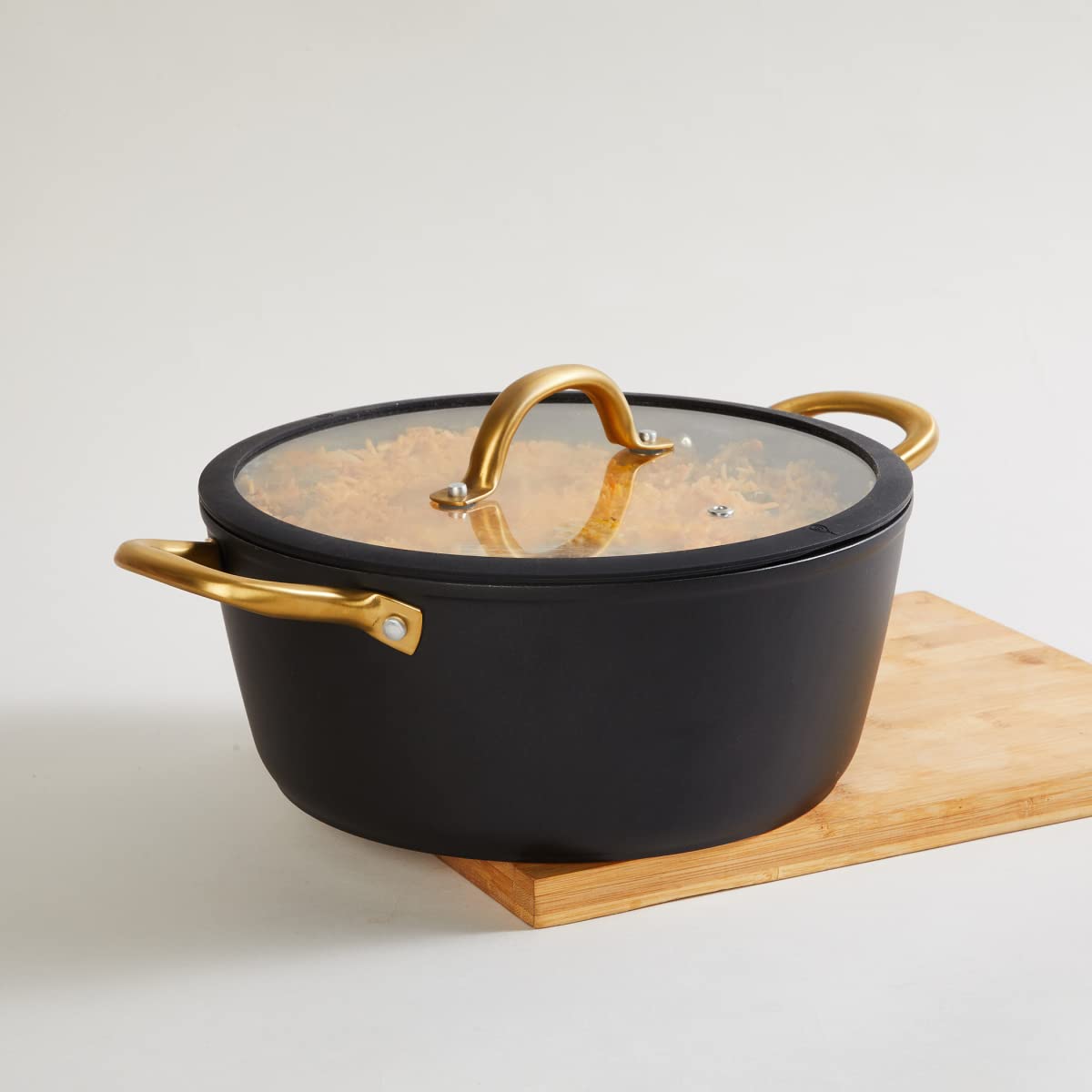 Buy Home Centre Signature Series Black Solid Aluminium Casserole with ...