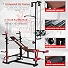 NOVIAN FITNESS 20KG Steel Weight Plates for Home Gym Set with Barbell ...