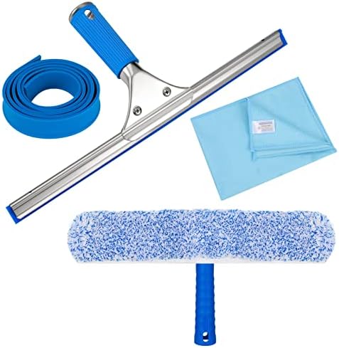Fuyamp Window Cleaning Kit, 4 Pcs Squeegee Window Cleaner Professional ...