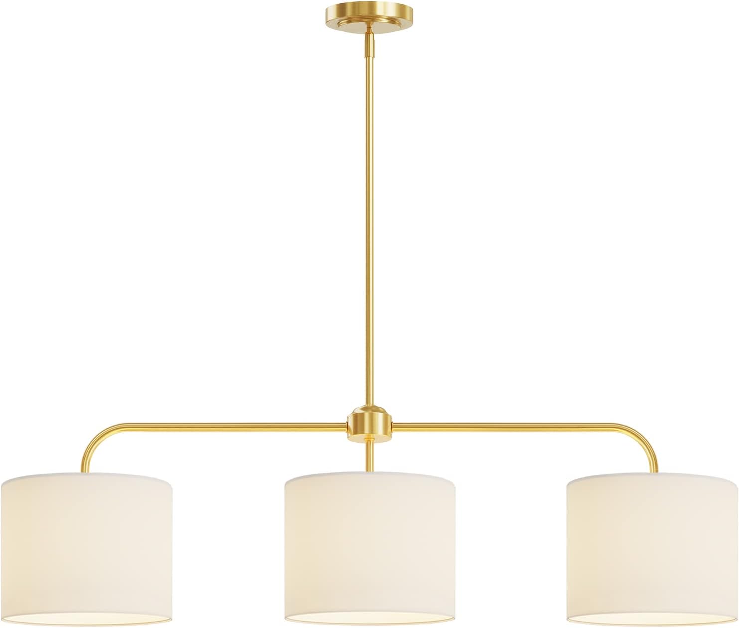Possini Euro Design Kime Warm Gold Linear Pendant Chandelier Lighting ...
