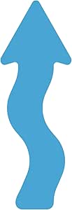 Amazon.com : LiteMark Squiggly Arrows | Matte Baby Blue Removable Arrow ...