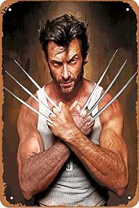 Amazon.com: X Men Wolverine Vintage Metal Tin Signs Kitchen Wall Art ...