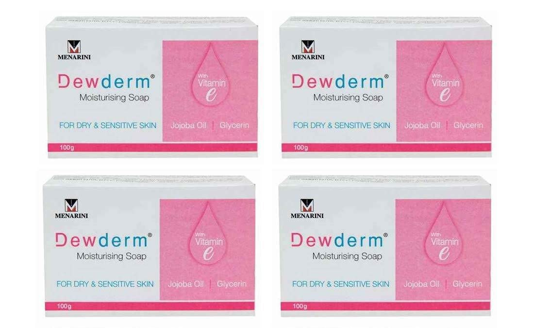 Buy Angel Glow Dewderm Moisturising Soap 100gm-Pack of 4 Online at Low ...