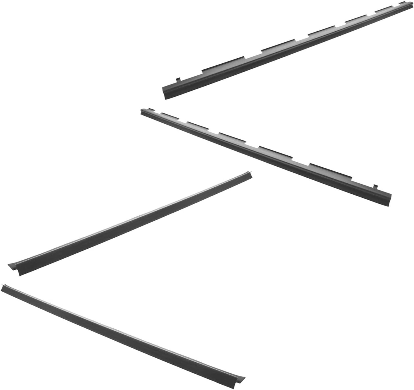 Amazon.com: CHEDA New PVC Inner & Outer Window Sweep Felt Seal Weatherstrip 4 Pc Kit Set ...