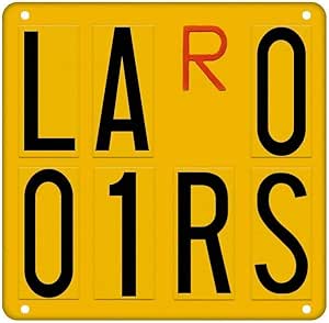 Targa per uso provvisorio Personalizzabile in Alluminio per Macchine ...