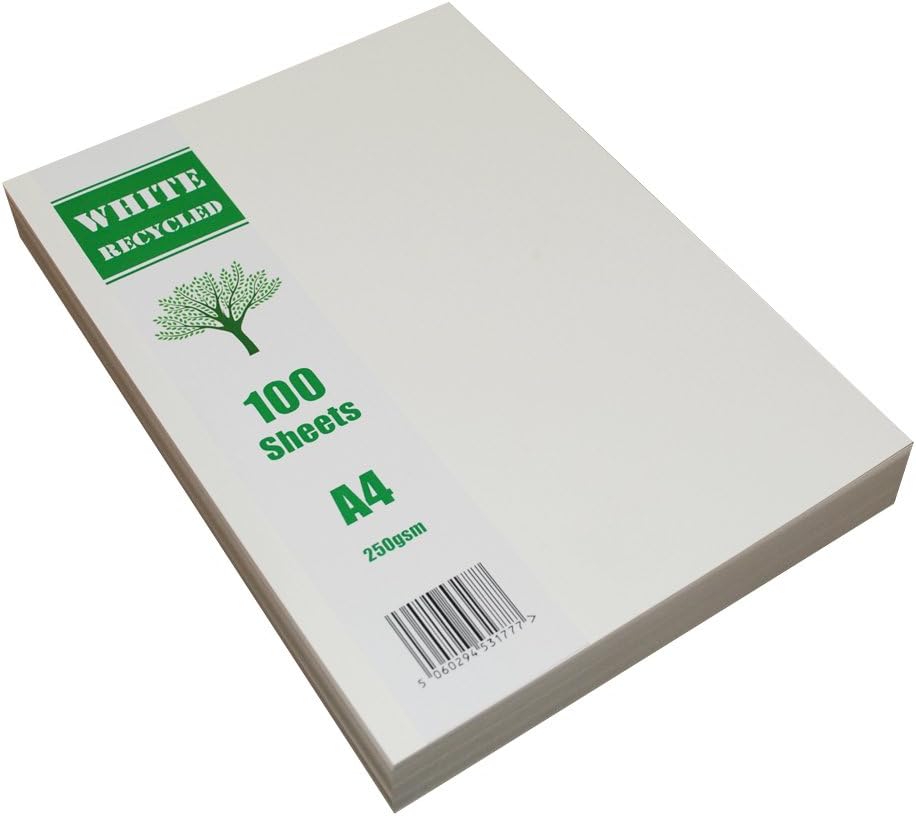 A4 250 GSM White Card Smooth Finish Crafting Card Making House Of Card ...