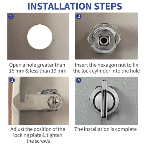 Snapklik.com : Thumb Operated Offset Cam Lock, 1-1/8 Inch Replacement ...