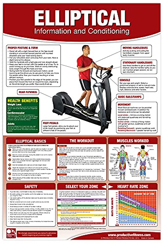 Buy PREMIUM ELLIPTICAL INFORMATION AND CONDITIONING CHART - Exercise ...