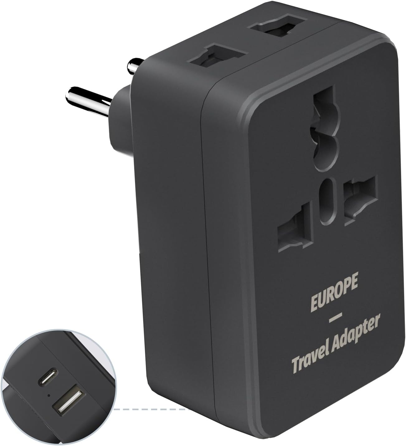 Amazon.com: FUNPRO International Travel Plug Adapter, European Power ...