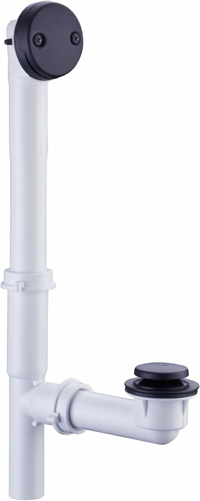 Westbrass Tip-Toe Sch. 40 PVC Bath Waste with Two-Hole Elbow, Matte ...