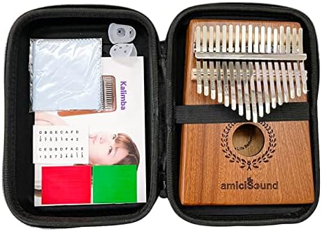 Palap Kalimba Thumb 17 Keys Piano with Engraved Notes - Blue : Amazon ...