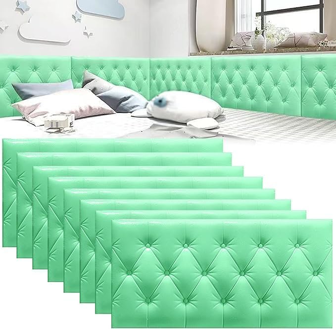 Amazon.com: 3D Anti Collision Wall Padding Panel for Bedroom,4/6/8 Pack ...