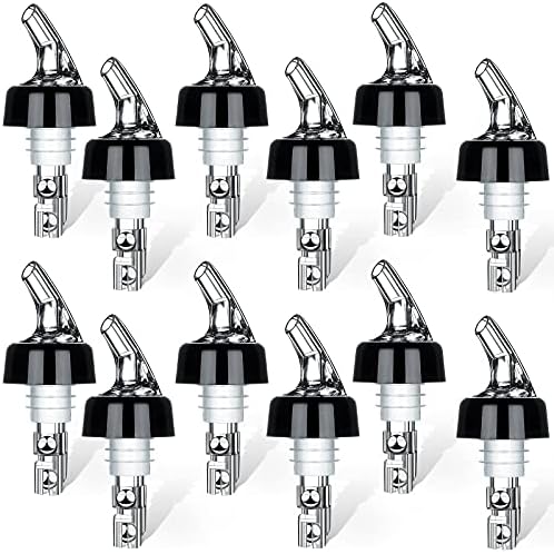 WUWEOT 12 Pack Automatic Measured Bottle Pourer, 1 OZ Leakproof Liquor ...