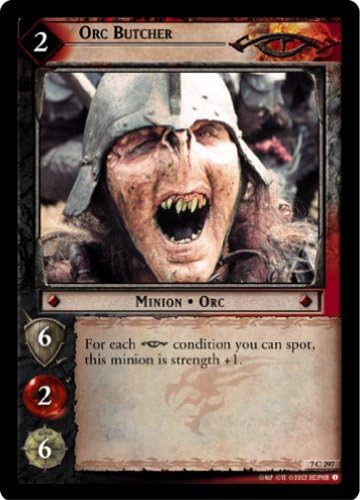 LOTR TCG ROTK RETURN OT KING FOIL ORC BUTCHER 7C297 at Amazon's ...