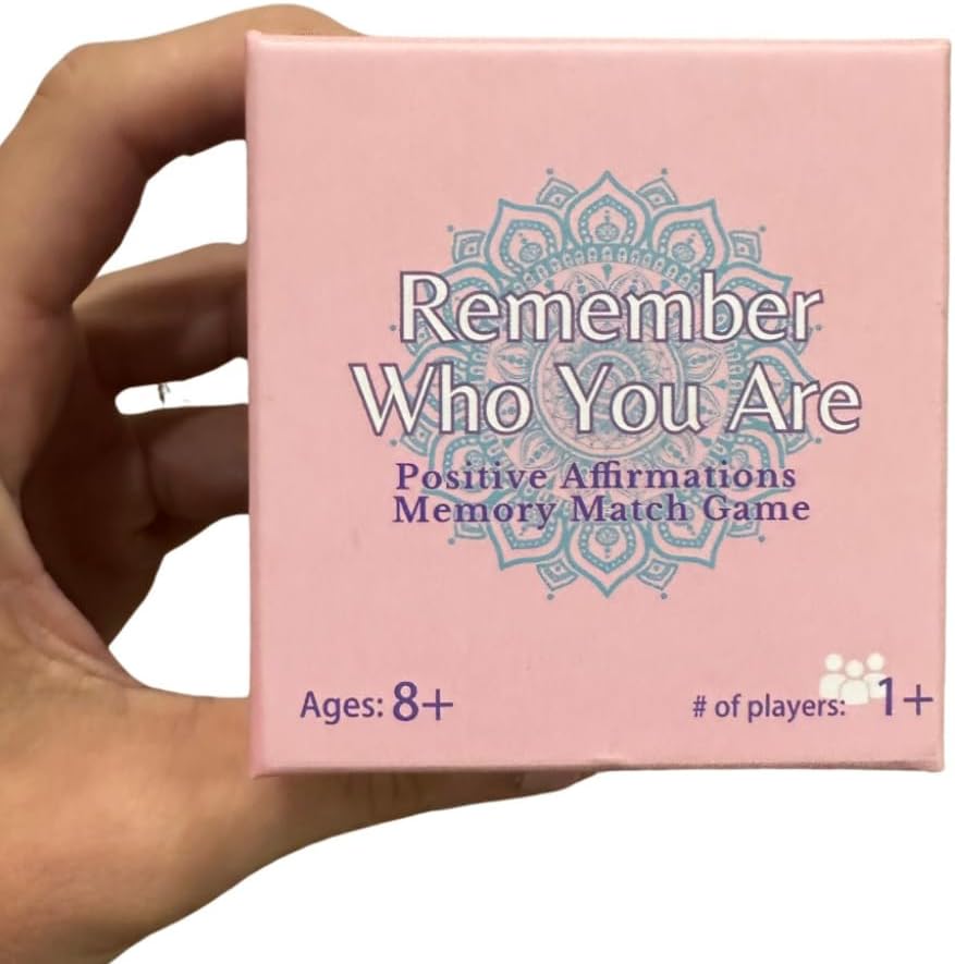 Amazon.com: Positive Affirmations Memory Matching Game REMEMBER WHO YOU ...