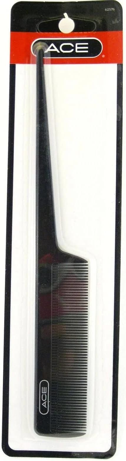 Amazon.com : Ace Teasing Tail Comb 8" Black - 2 Pack : Hair Combs ...