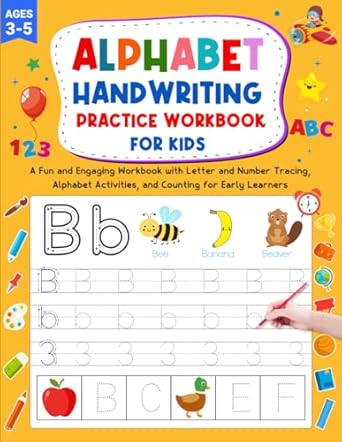 Amazon.com: Letter and Number Tracing Workbook for Kids Ages 3-5: Fun ...