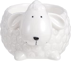 Amazon.com | HOLIDYOYO Animal Shaped Ceramic Bowl, Cow Sheep Pig Cereal ...