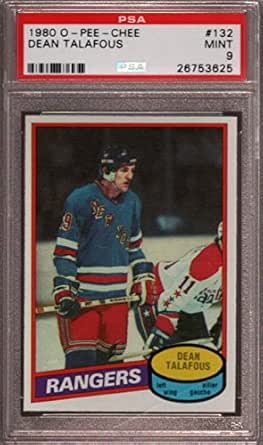 Amazon.com: 1980 O-PEE-CHEE #132 DEAN TALAFOUS RANGERS PSA 9 H2407993 ...