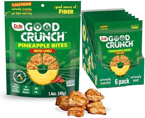Amazon.com: Dole Good Crunch Pineapple with Chili Dried Fruit Bites ...