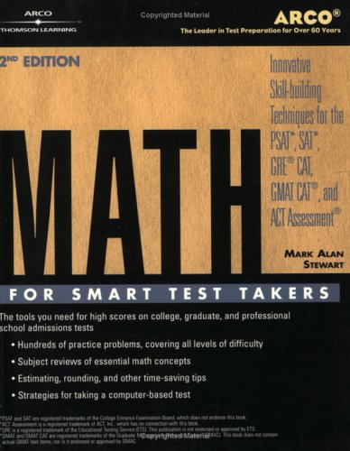 Amazon.com: Math for Smart Test Takers (Arco Academic Test Preparation ...
