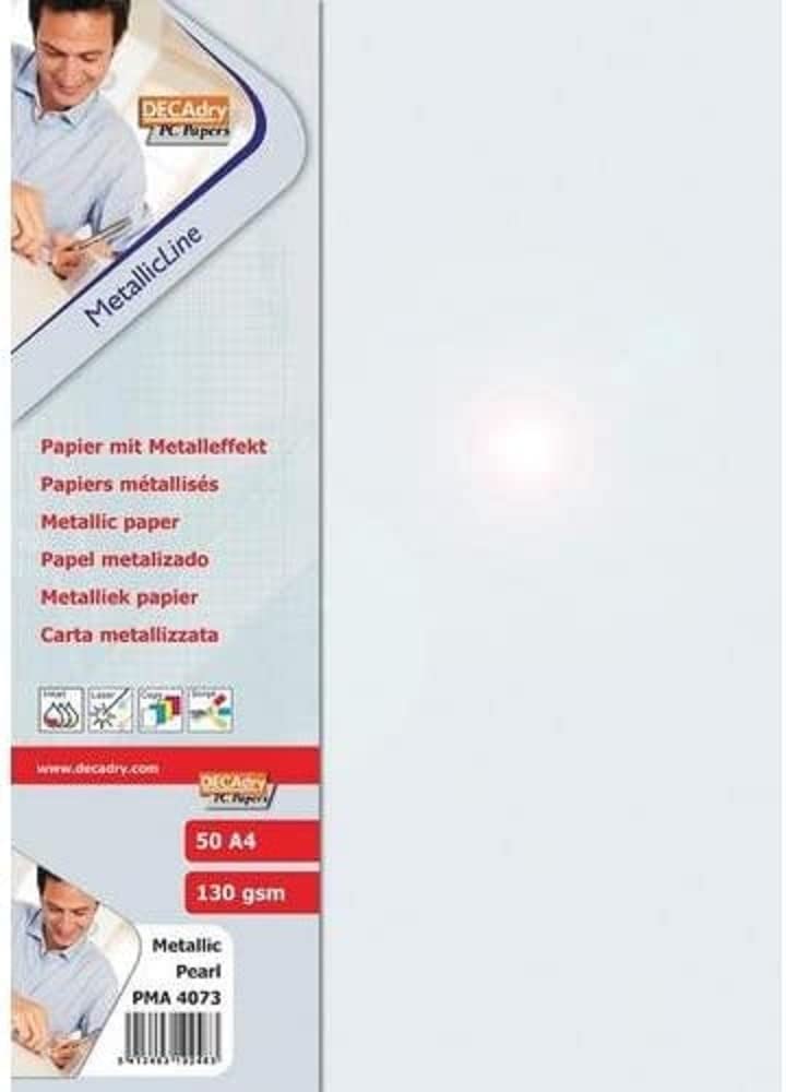Ccraft A4 130gsm Computer Craft Paper - Metallic Pearl (Pack of 50 ...