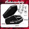 Amazon.com: ZXPJUA Wooden Coffin Ring Box, Gothic Jewelry Organizer ...