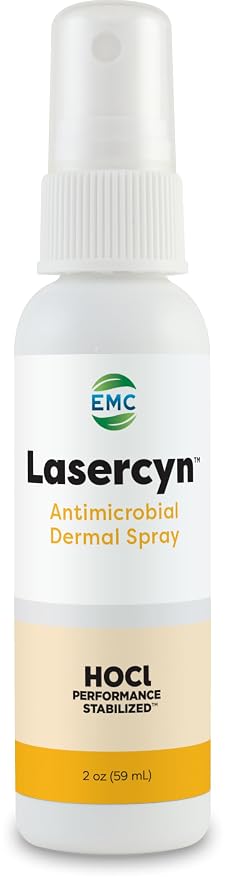 Amazon.com : EMC PHARMA Lasercyn™ Dermal Spray- HOCl, Pre-Procedure or ...