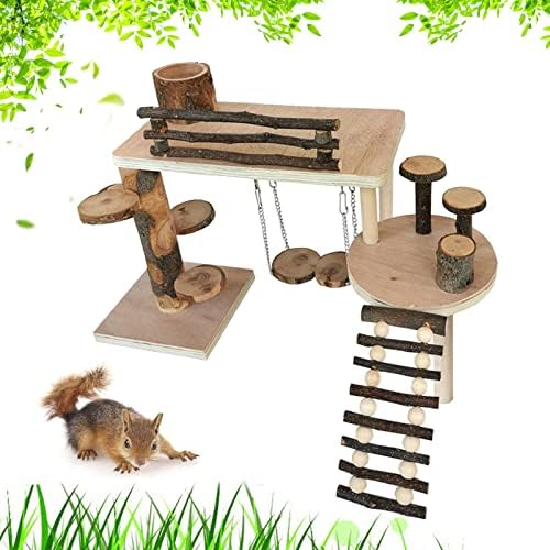 Amazon.com : Wooden Hamster Bridge, Small Animals Climbing Ladder ...