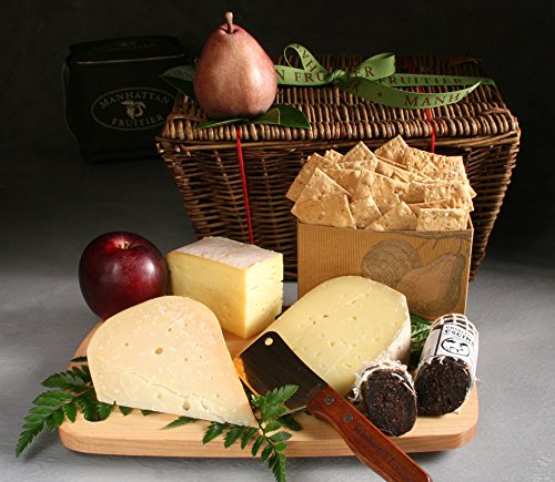 Amazon.com : Three Cheese Farmhouse Cheese Basket Deluxe Made to Order ...