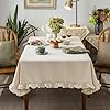 Amazon.com: Waffle Weave Textured Rectangle/Oblong Tablecloth with ...