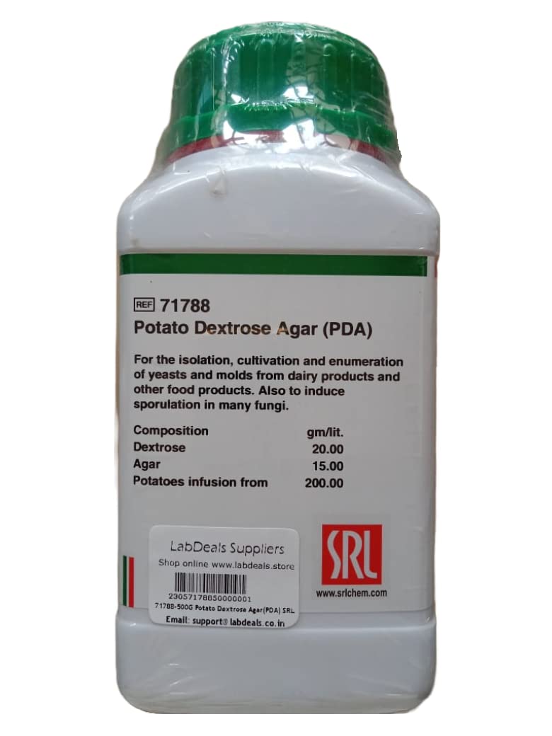 SRL Potato Dextrose Agar (PDA) 500Gm, Concentration 39 gm/lit, Storage ...