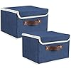 Amazon.com - Lucky Monet Storage Bins Boxes with Lids 2 Pack Decorative ...