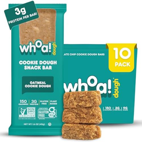 Amazon.com : Whoa Dough Edible Cookie Dough Bars- Certified Non-GMO ...