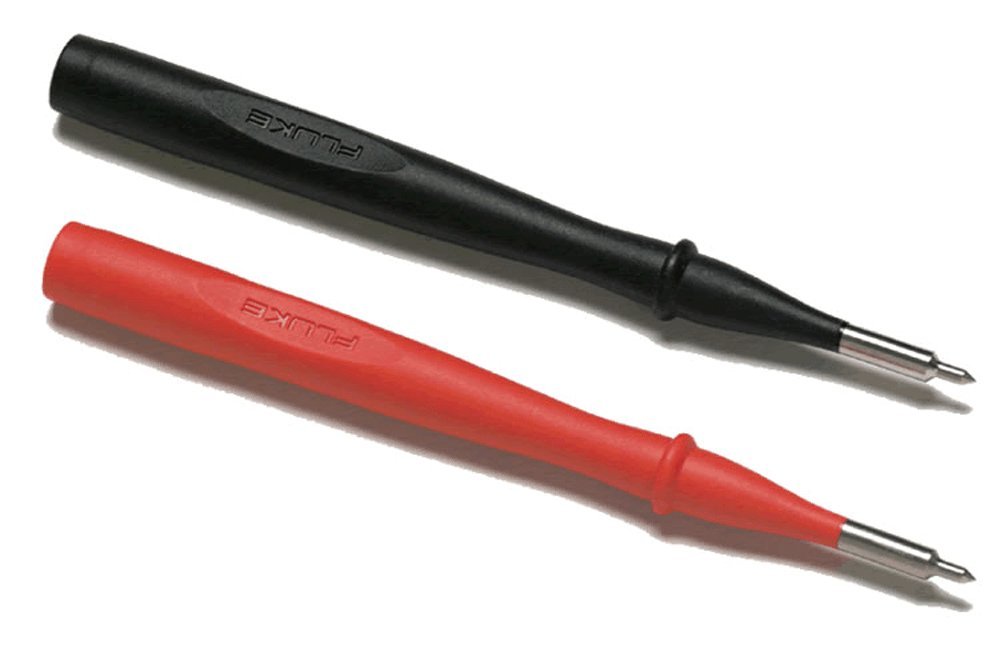 Fluke TP4 2 Piece Slim Reach Test Probe Set with Stainless Steel Tip ...