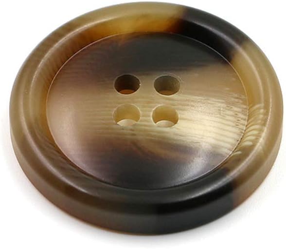 Amazon.com: WaNana 0.6''-1.5'' Double Sided Buttons-Resin Matte Pattern ...