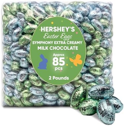 Amazon.com : Extra Creamy Milk Chocolate Easter Eggs – 2 lb Bulk Pack, Approx. 85 Individually ...