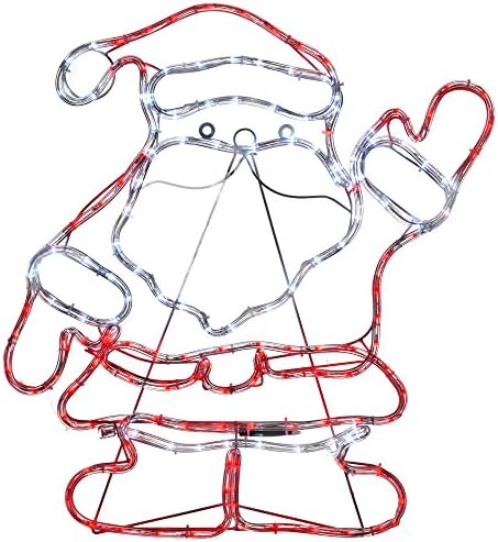 WeRChristmas Santa Rope Lights Silhouette Christmas Decoration, 41 cm ...