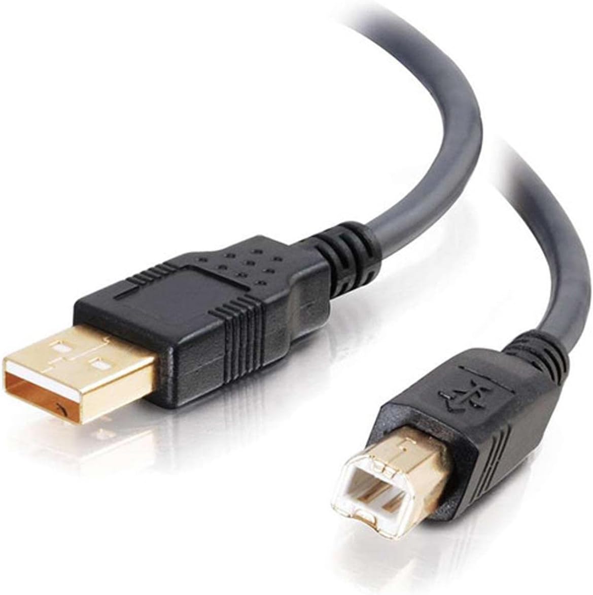 Amazon.com: C2G 28104 5m USB Cable - USB 2.0 A to B Cable Black (16.4ft ...