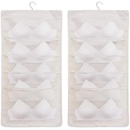 Amazon.com: Enlarged Closet Hanging Bra Organizer with Rotating Metal ...