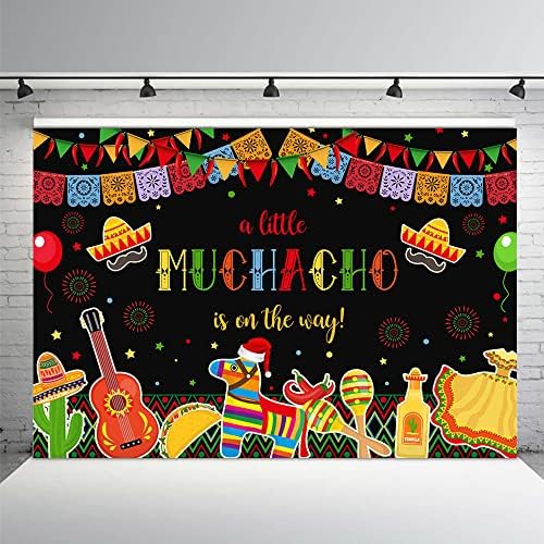 Amazon.com : Rsuuinu Fiesta Baby Shower Backdrop for Boy Mexican A ...