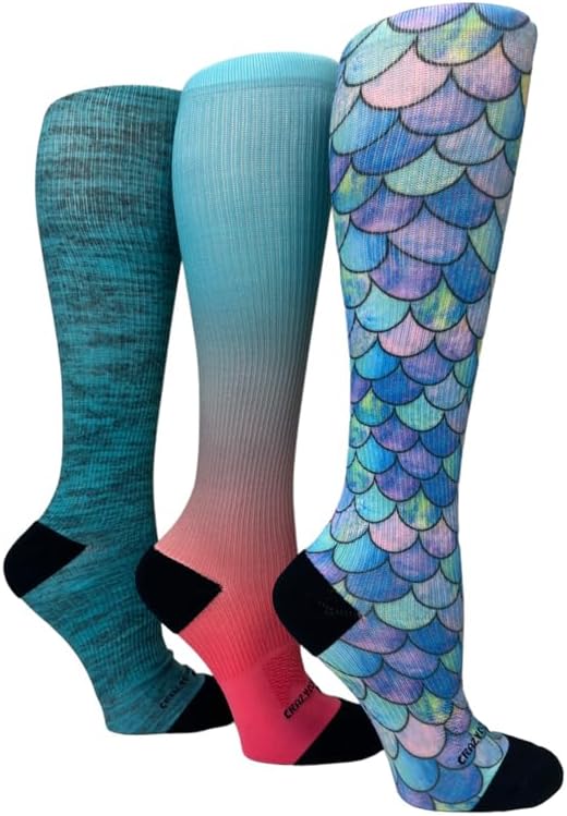 Amazon.com: Crazy Compression 3 Pairs OTC Socks (US, Alpha, Large, X ...
