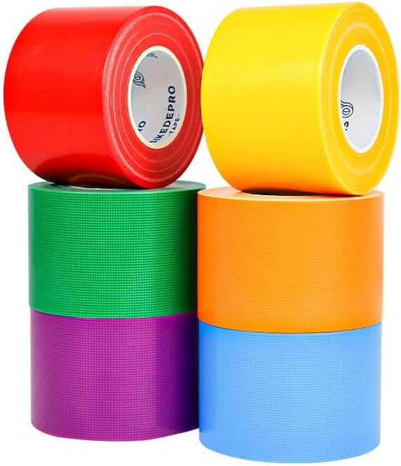 Amazon.com: Duck Tape Brand Neon Color Duct Tape, Assorted Bright Tape ...