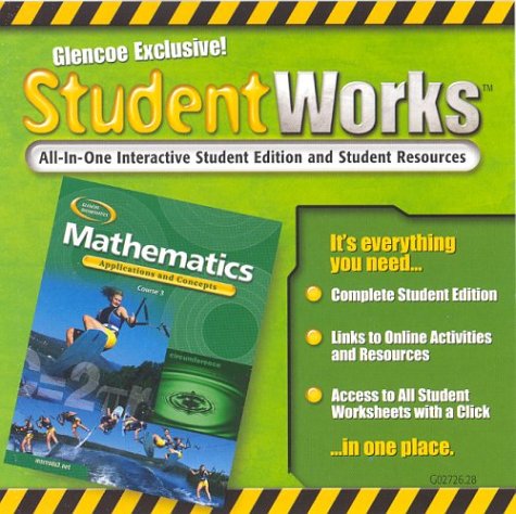 Amazon.com: Mathematics: Applications and Concepts, Course 3, StudentWorks CD-ROM: 9780078602726 ...