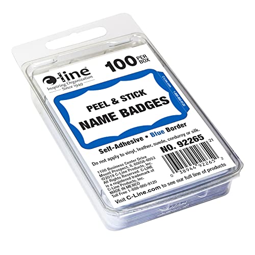Snapklik.com : C-Line Pressure Sensitive Peel And Stick Name Badges ...