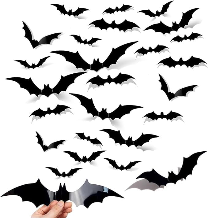 Amazon.com: RUOKEXIN 180 Pcs Halloween Decorations Indoor PVC 3D Scary ...