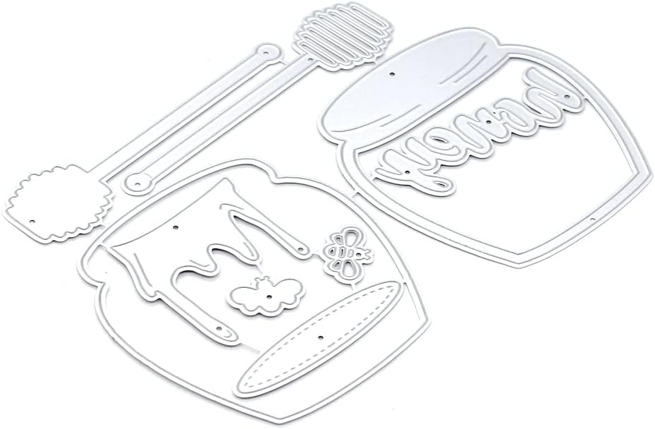 Amazon.com: KSCRAFT Honey Pot Shaker Metal Cutting Dies Stencils for ...