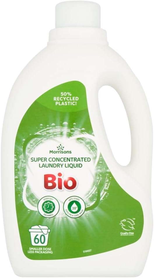 Morrisons Bio Super Concentrated Liquid 60 Washes 1500ml : Amazon.co.uk ...