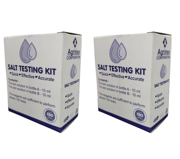 AGRINEX CORPORATION Iodized salt testing kit/100 tests each pack ...